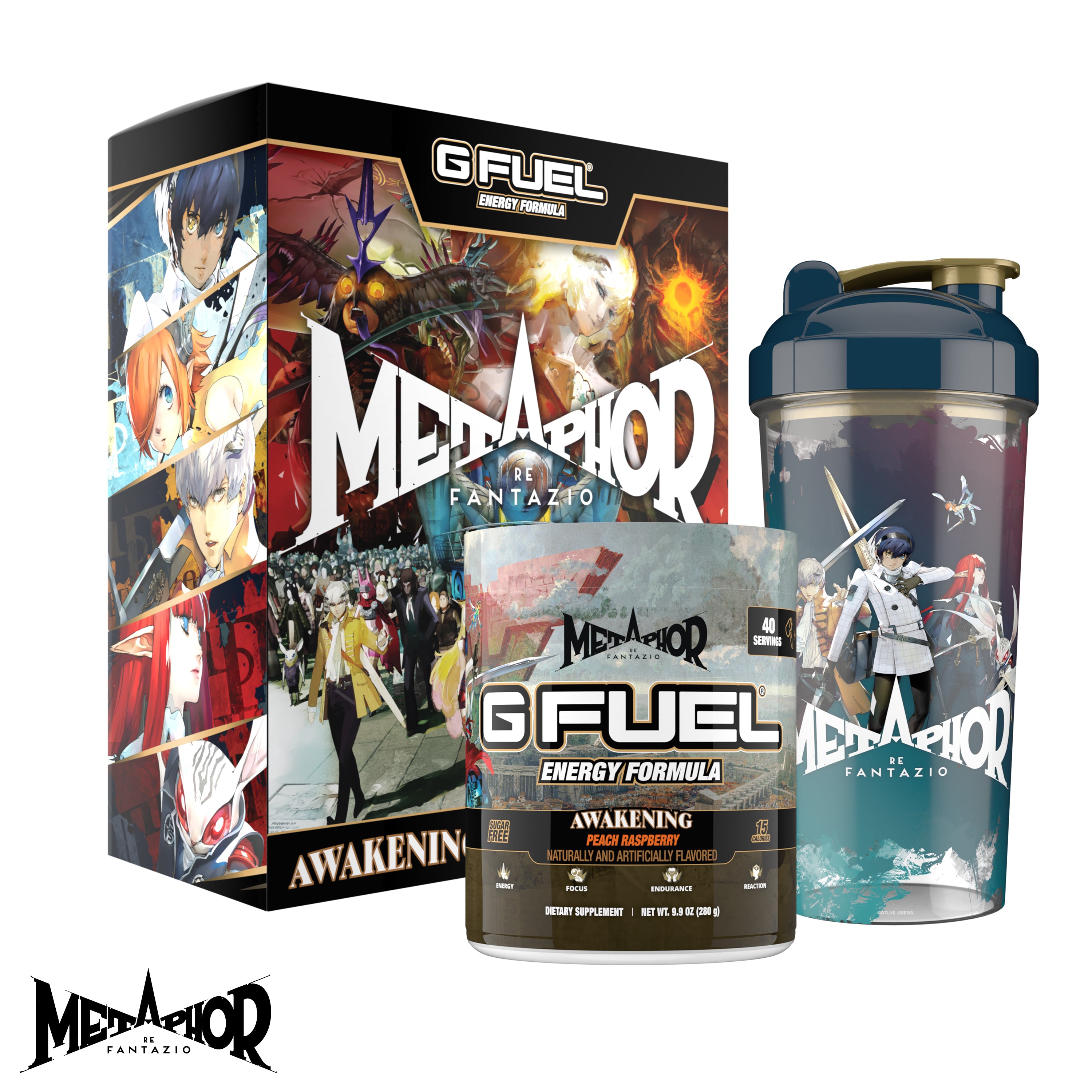 Metaphor: ReFantazio – Awakening Collector's Box | GFUEL Peach Raspber ...